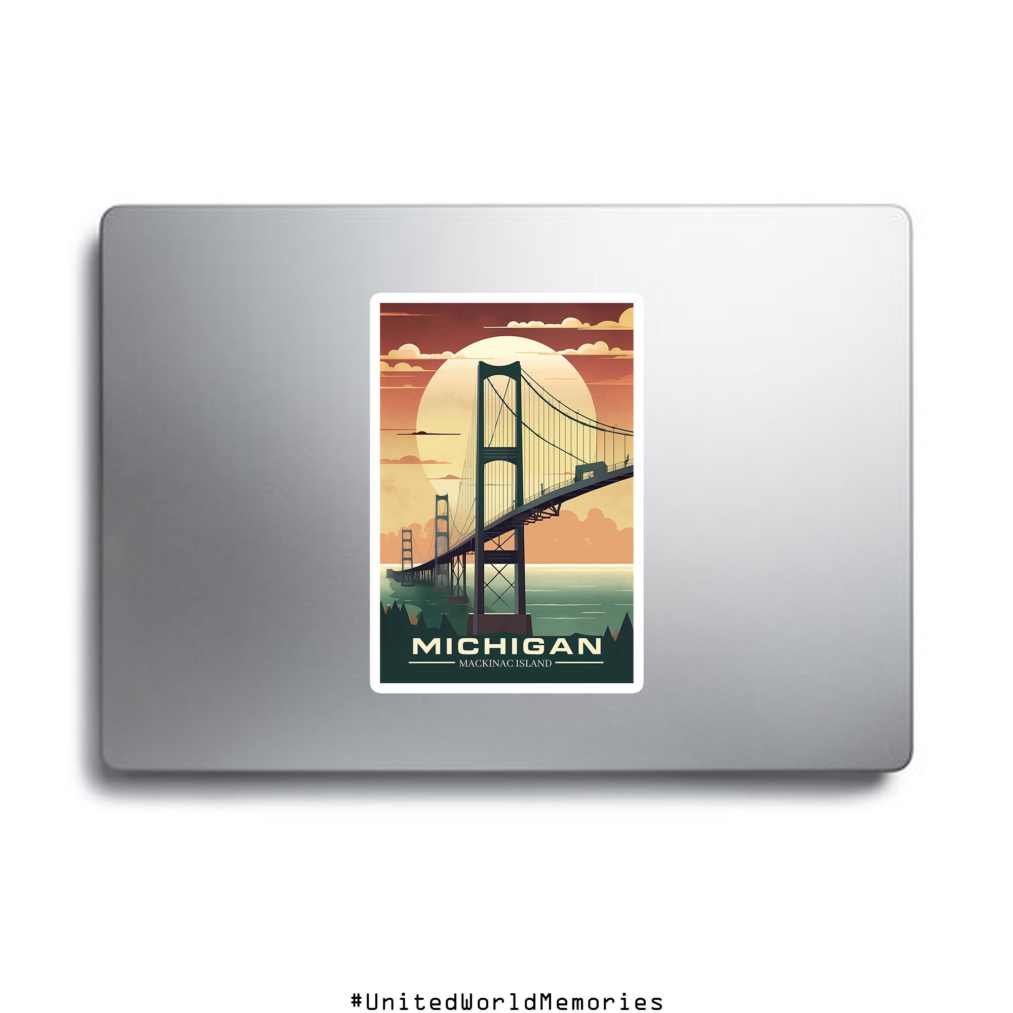 Michigan Travel Poster Mackinac Island Poster Michigan - Etsy