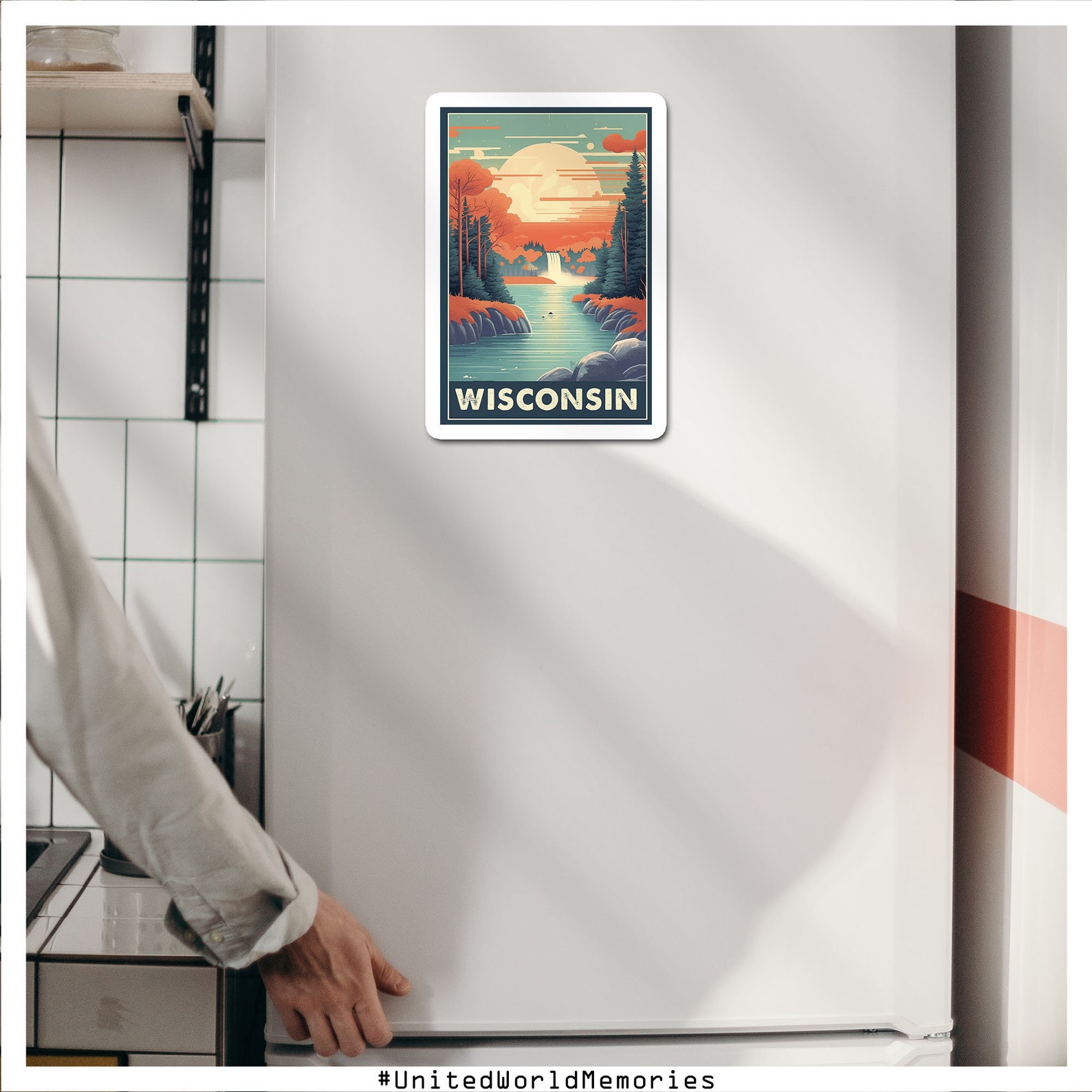 Wisconsin Travel Poster, Wisconsin Poster, Wisconsin Vintage Poster ...