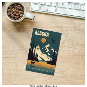 Alaska Travel Poster, the Land of the Midnight Sun Poster, Alaska ...