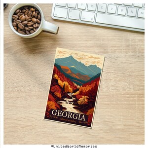 Georgia Travel Poster, Georgia Poster, Georgia Vintage Poster, Georgia ...