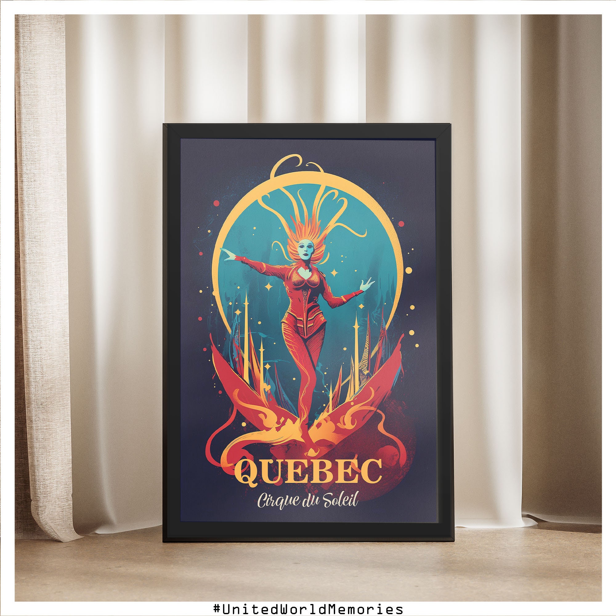 Quebec Travel Poster Cirque Du Soleil Poster Canada Poster - Etsy