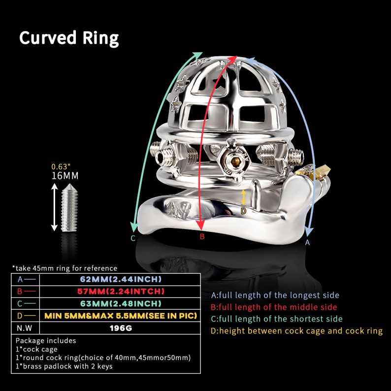 Spiked Cock Cagemale Chastity Device Penis Ringtough Sex - Etsy