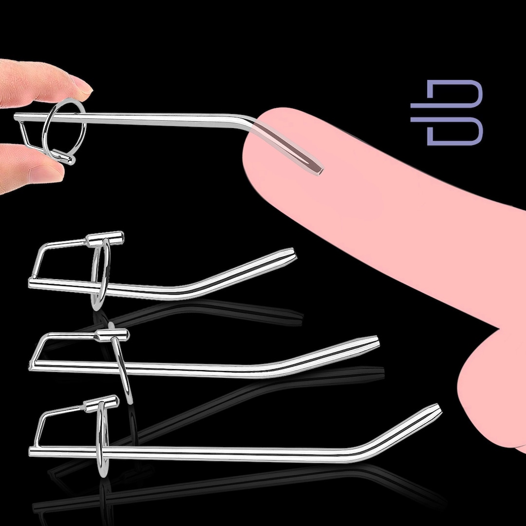 Urethral Sounding Stainless Steel Stretcher With Ring,steel Penis Plug,urethral Dilator,steel ...