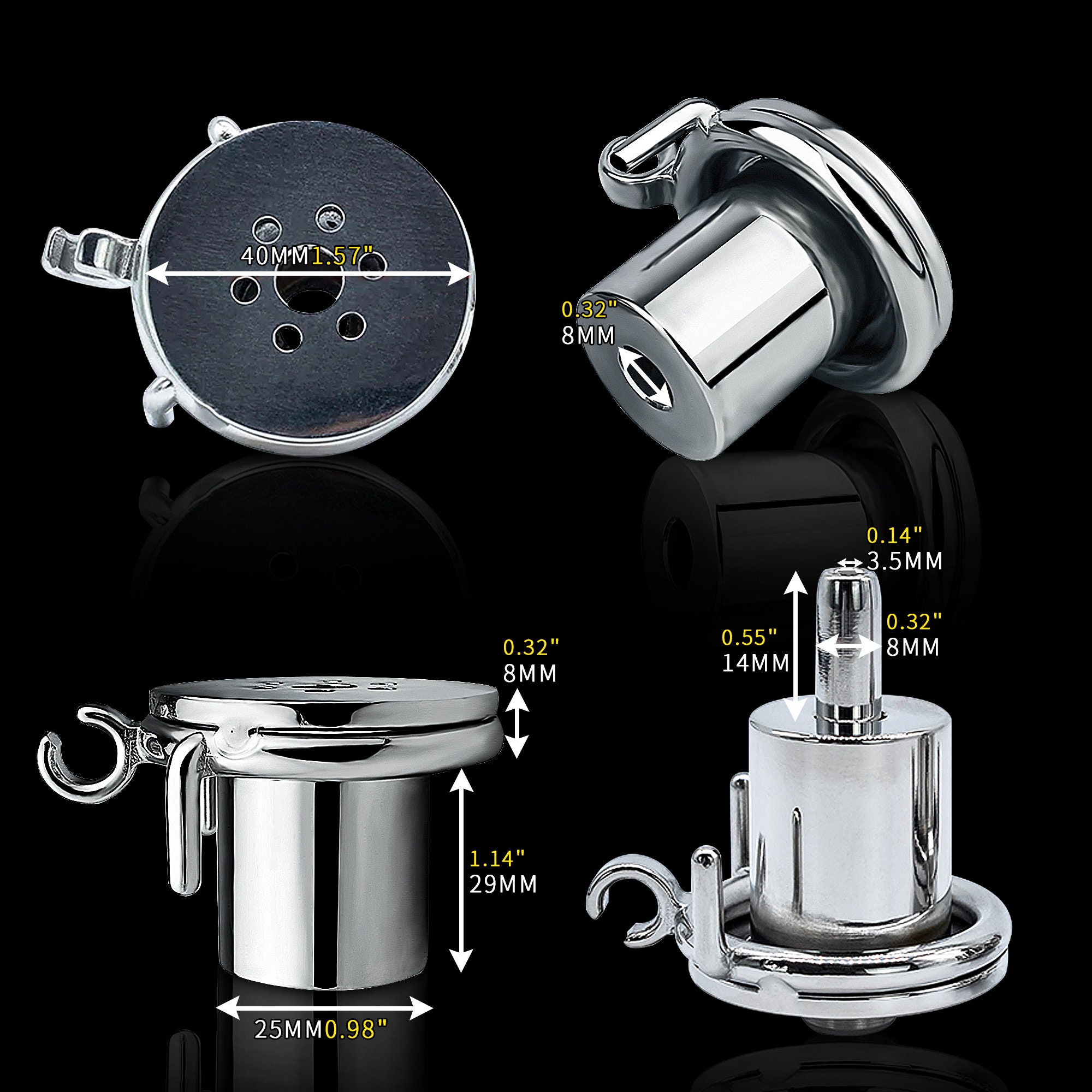 Urethral Penis Tube Negative , Male Chastity Cage Device With ...