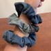 Denim Scrunchies Upcycled From Jeans / Refashioned Jeans / Repurposed ...