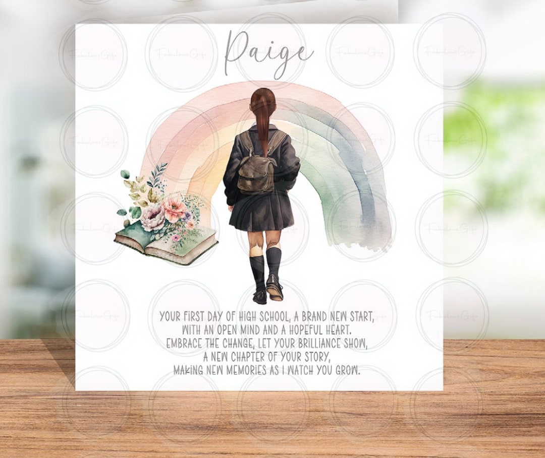 1st Day of Secondary School, Secondary School Card,high School, Good ...