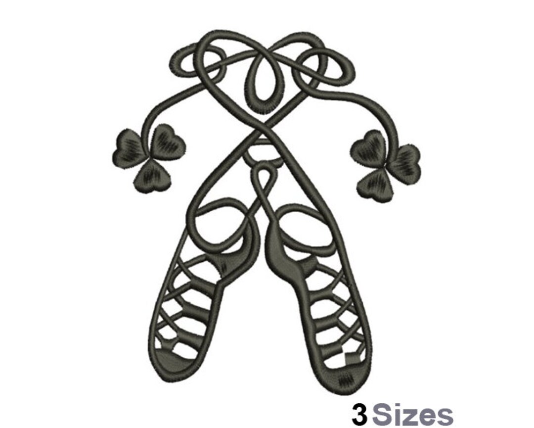 Irish Dance - Machine Embroidery Design - 3 Sizes, Stepdance Embroidery ...