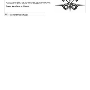 Crossed Pistons - Machine Embroidery Design - 2 Sizes, Mechanic Hand ...