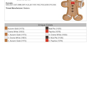 FSL Gingerbread Chef Man Machine Embroidery Design - 3 Sizes ...