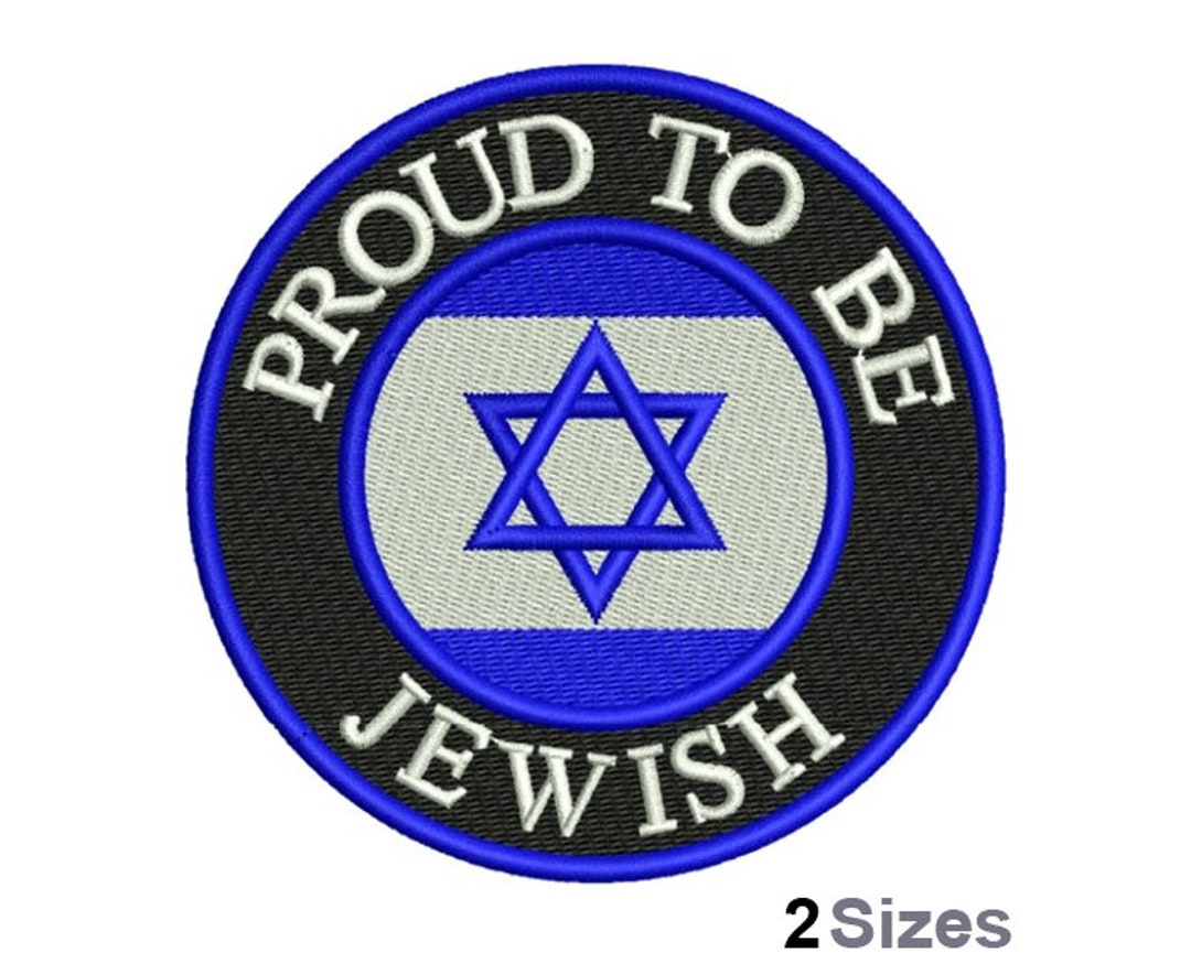Proud to Be Jewish - Machine Embroidery Design - 2 Sizes, Star of David ...