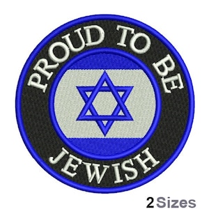 Proud to Be Jewish - Machine Embroidery Design - 2 Sizes, Star of David ...