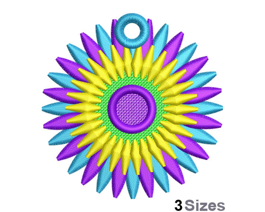 FSL Flower Machine Embroidery Design - 3 Sizes, Freestanding Lace ...