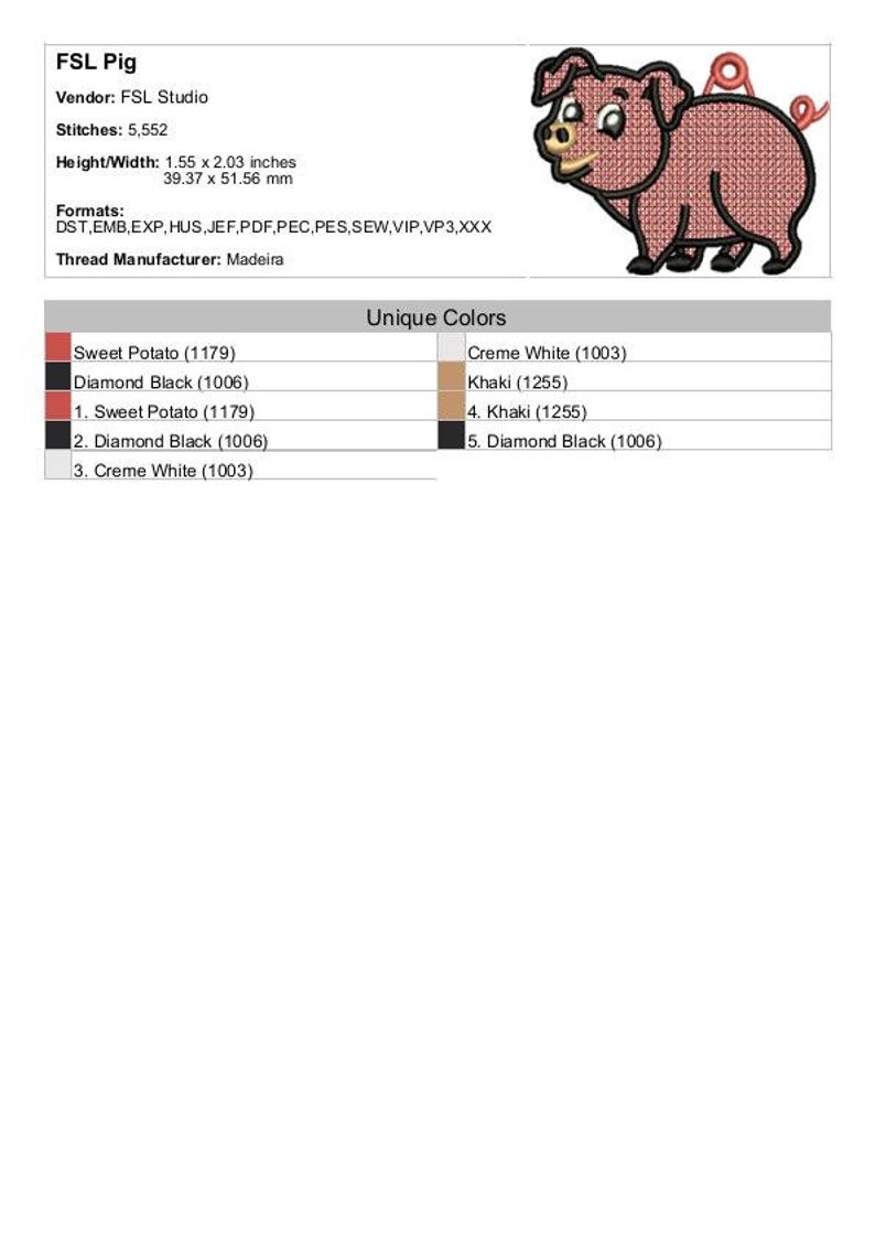 FSL Pig Machine Embroidery Design - 2 Sizes, Freestanding Lace Earring ...