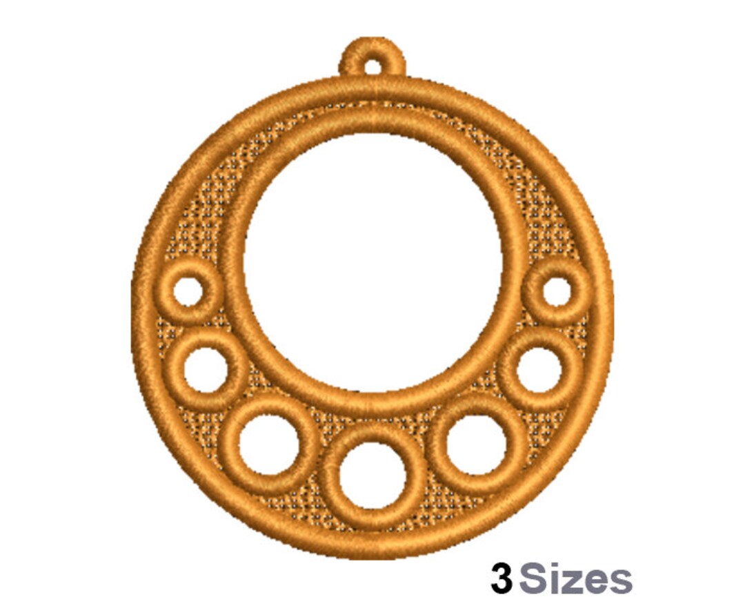 FSL Circle Machine Embroidery Design - 3 Sizes, Freestanding Lace ...