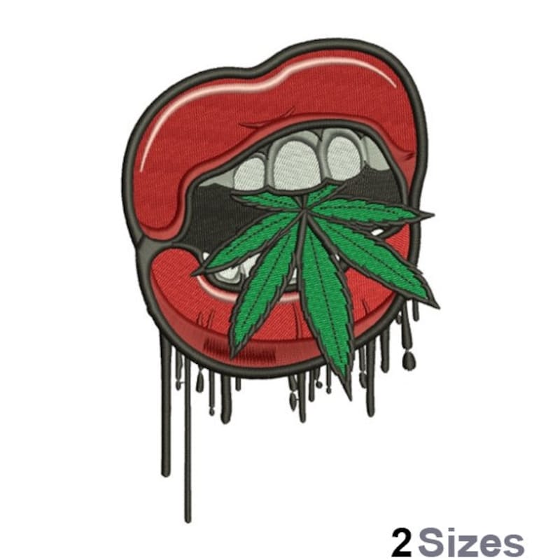 Cannabis Embroidery - Etsy
