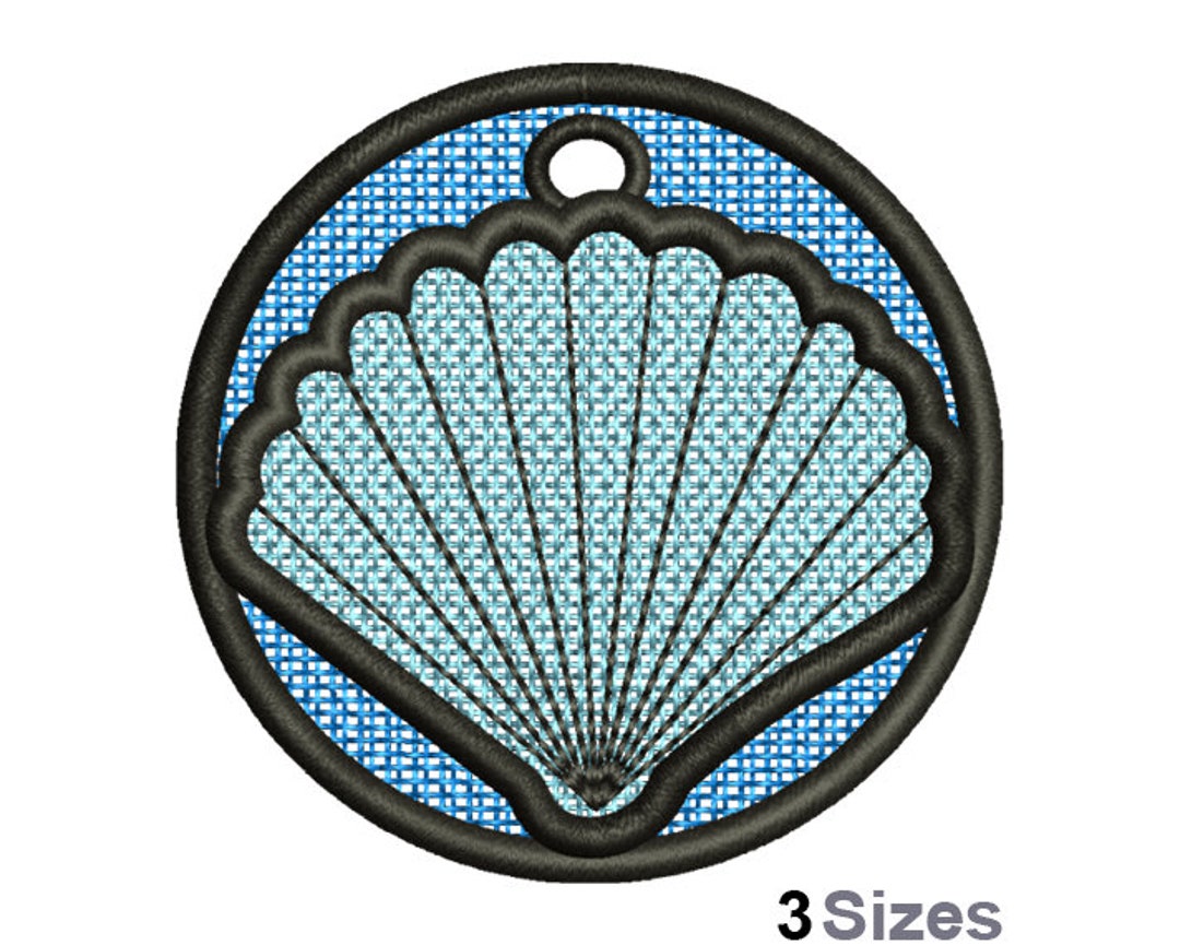 FSL Sea Shell Machine Embroidery Design 3 Sizes, Freestanding Lace ...