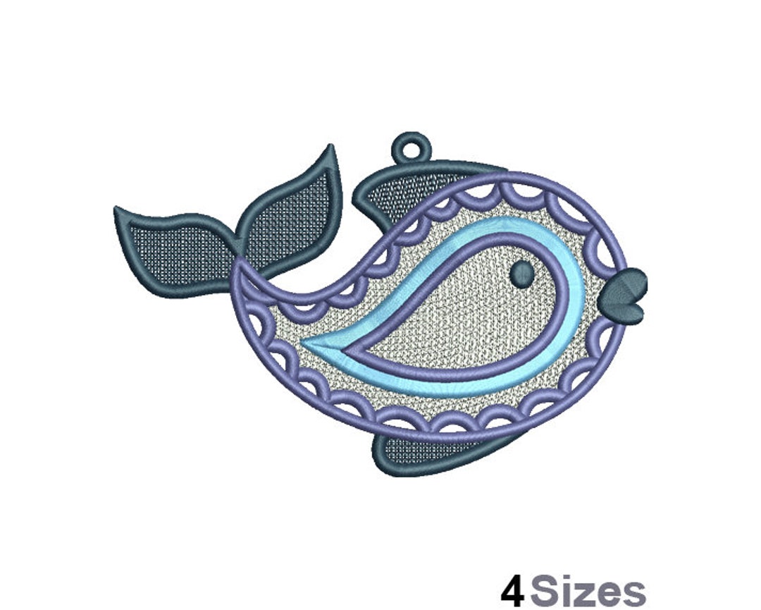 FSL Baby Fish - Machine Embroidery Design - 4 Sizes, Freestanding Lace ...
