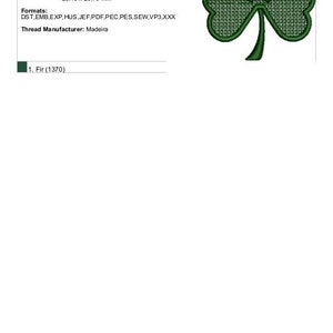 FSL Shamrock Machine Embroidery Design - 3 Sizes, Freestanding Lace ...