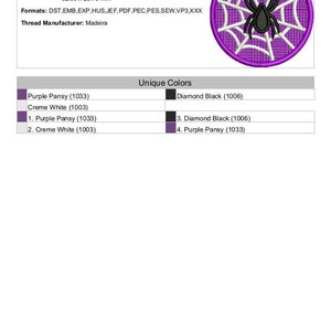 FSL Spider Machine Embroidery Design - 3 Sizes, Freestanding Lace ...