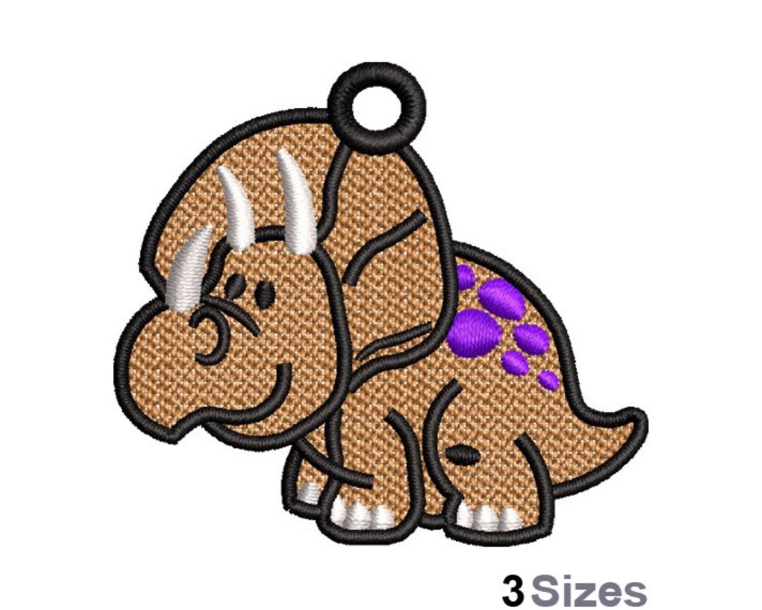 FSL Baby Dino - Machine Embroidery Design - 3 Sizes, Freestanding Lace ...