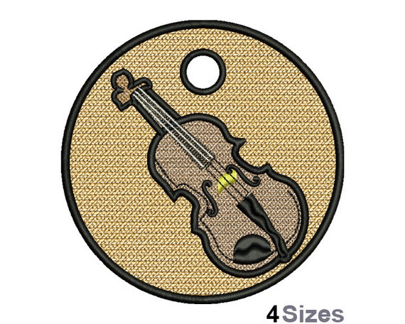 FSL Violin Machine Embroidery Design 3 Sizes Freestanding - Etsy