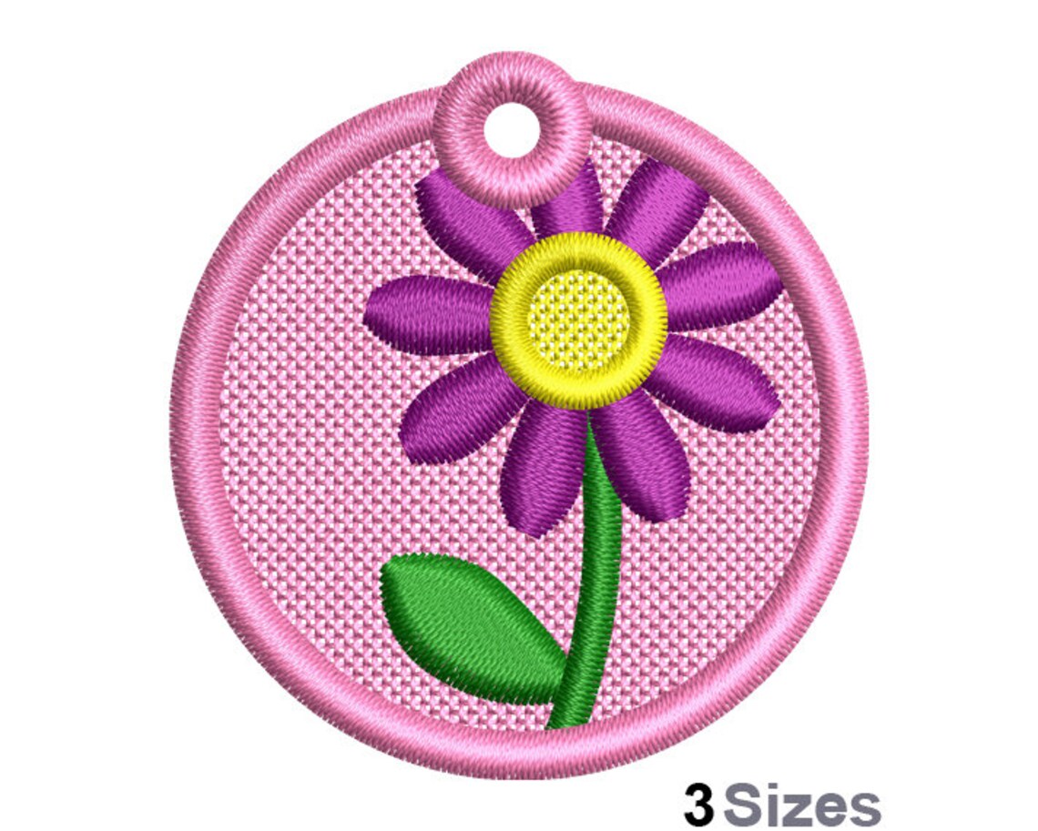FSL Daisy Machine Embroidery Design 3 Sizes Freestanding | Etsy
