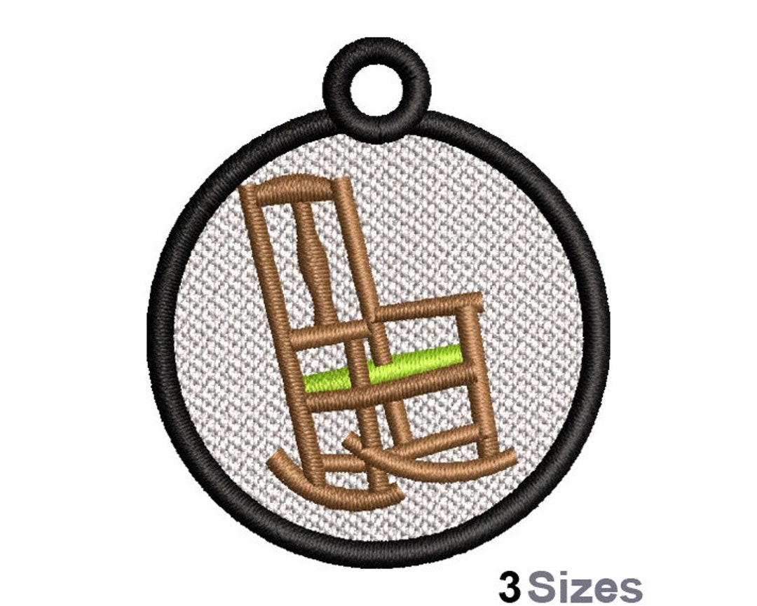 FSL Rocking Chair - Machine Embroidery Design - 3 Sizes, Freestanding ...