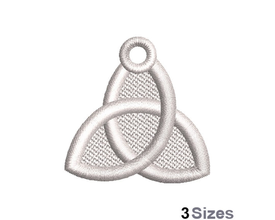FSL Trinity Symbol - Machine Embroidery Design - 3 Sizes, Freestanding ...