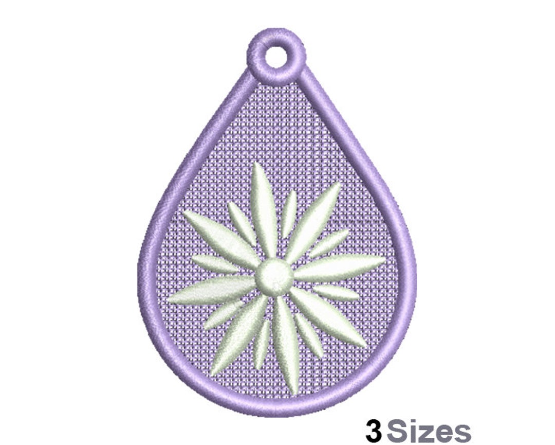 FSL Aster Machine Embroidery Design - 3 Sizes, Freestanding Lace ...