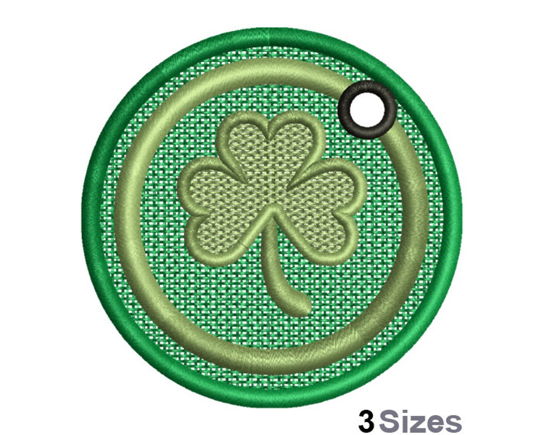 FSL Shamrock Machine Embroidery Design 3 Sizes Freestanding - Etsy
