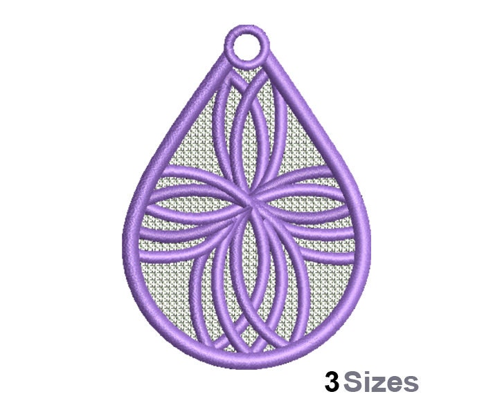 FSL Floral Machine Embroidery Design 3 Sizes Freestanding - Etsy