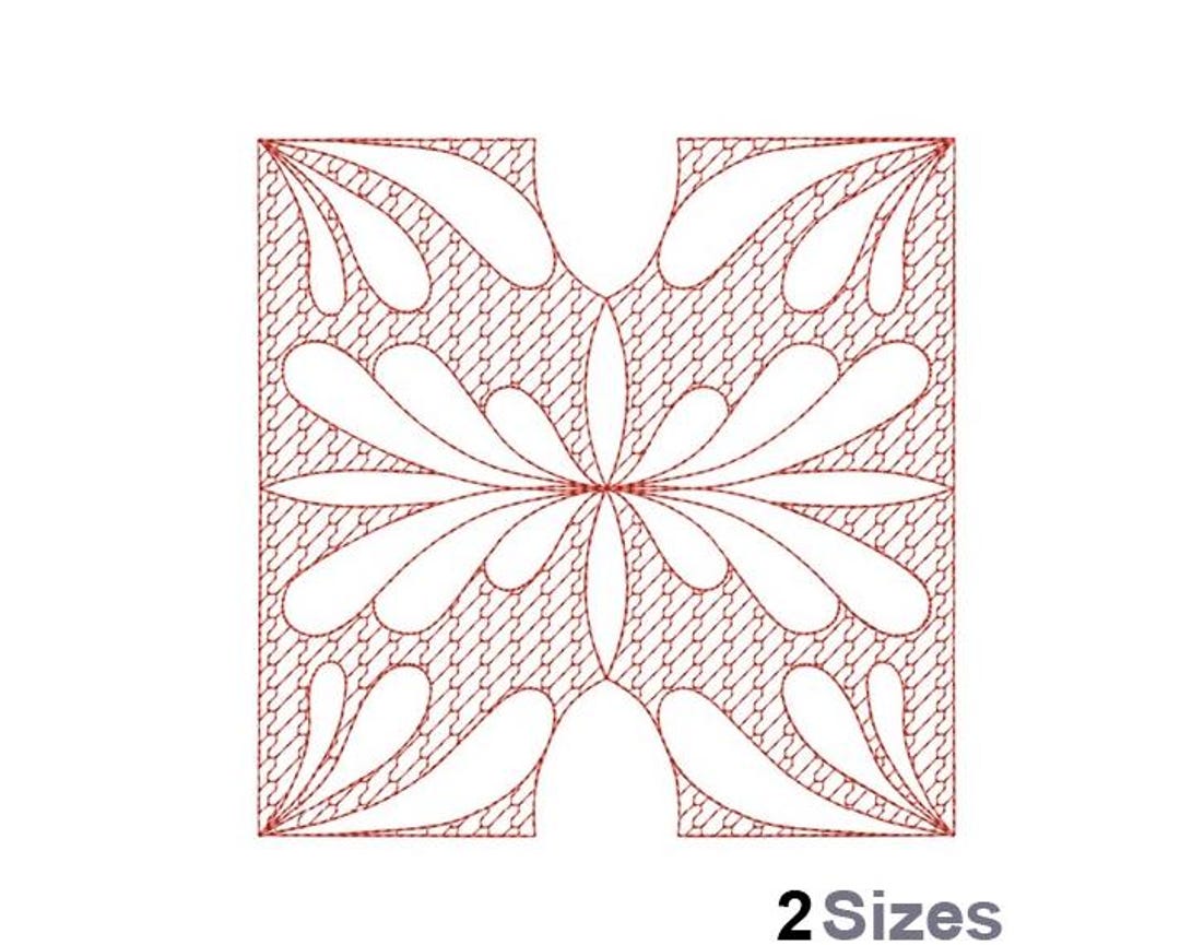 Trapunto Quilt - Machine Embroidery Design - 2 Sizes, Three Dimensional ...