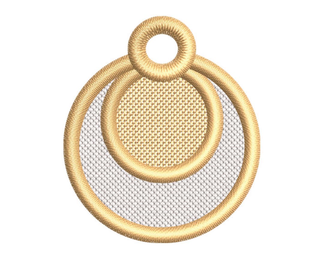 FSL Circles Machine Embroidery Design - 3 Sizes, Freestanding Lace ...