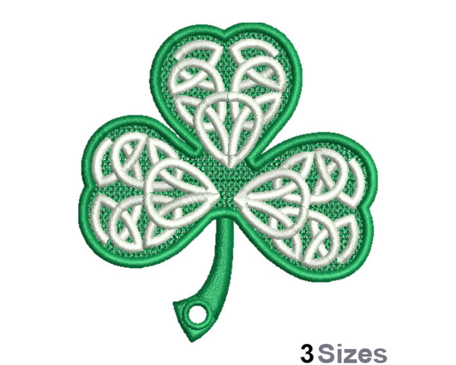 FSL Shamrock Machine Embroidery Design 3 Sizes Freestanding - Etsy