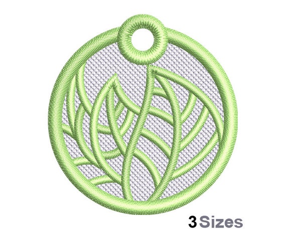 FSL Leaf Machine Embroidery Design 3 Sizes Freestanding | Etsy