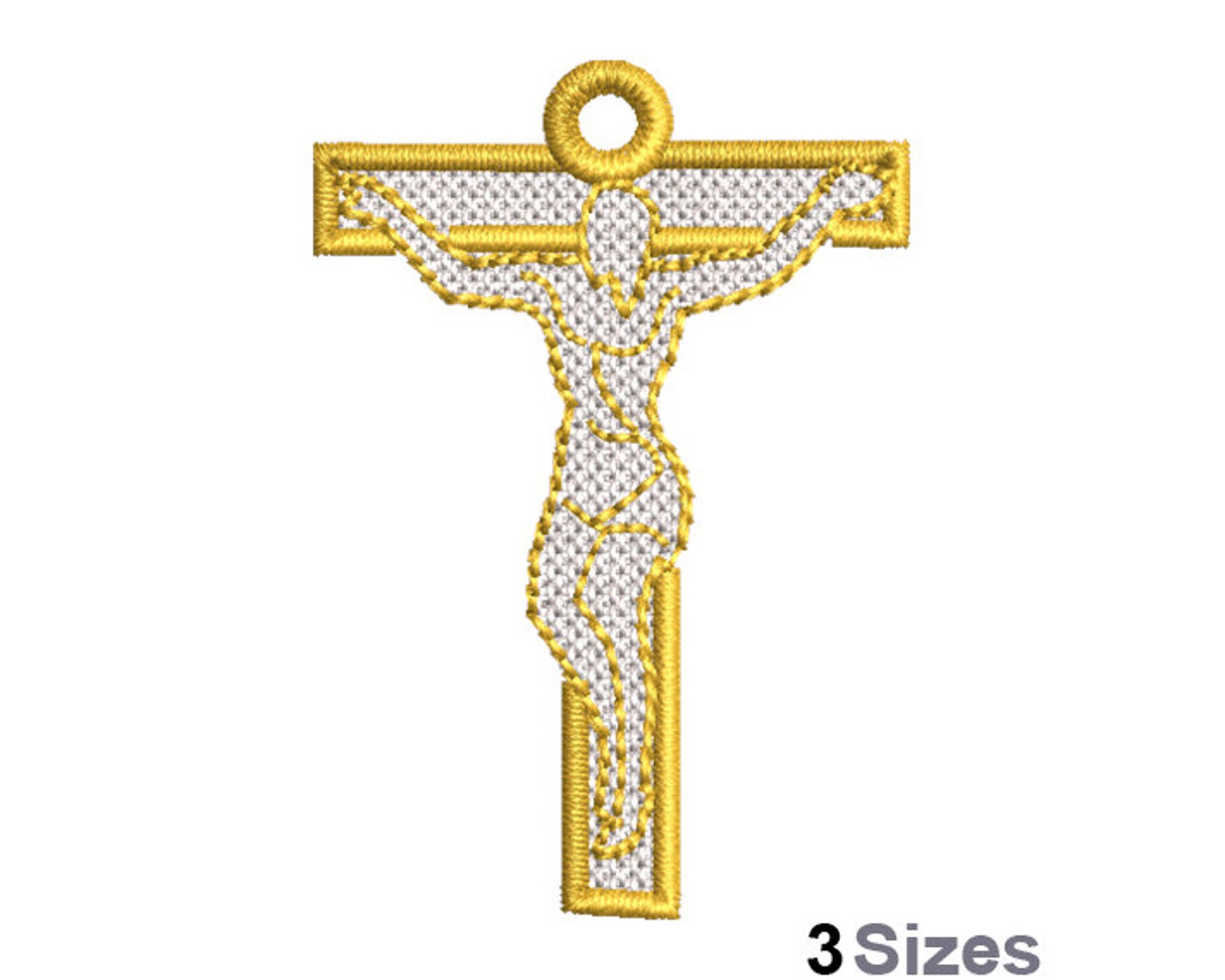 FSL Crucifixion of Jesus Christ Machine Embroidery Design - 3 Sizes ...
