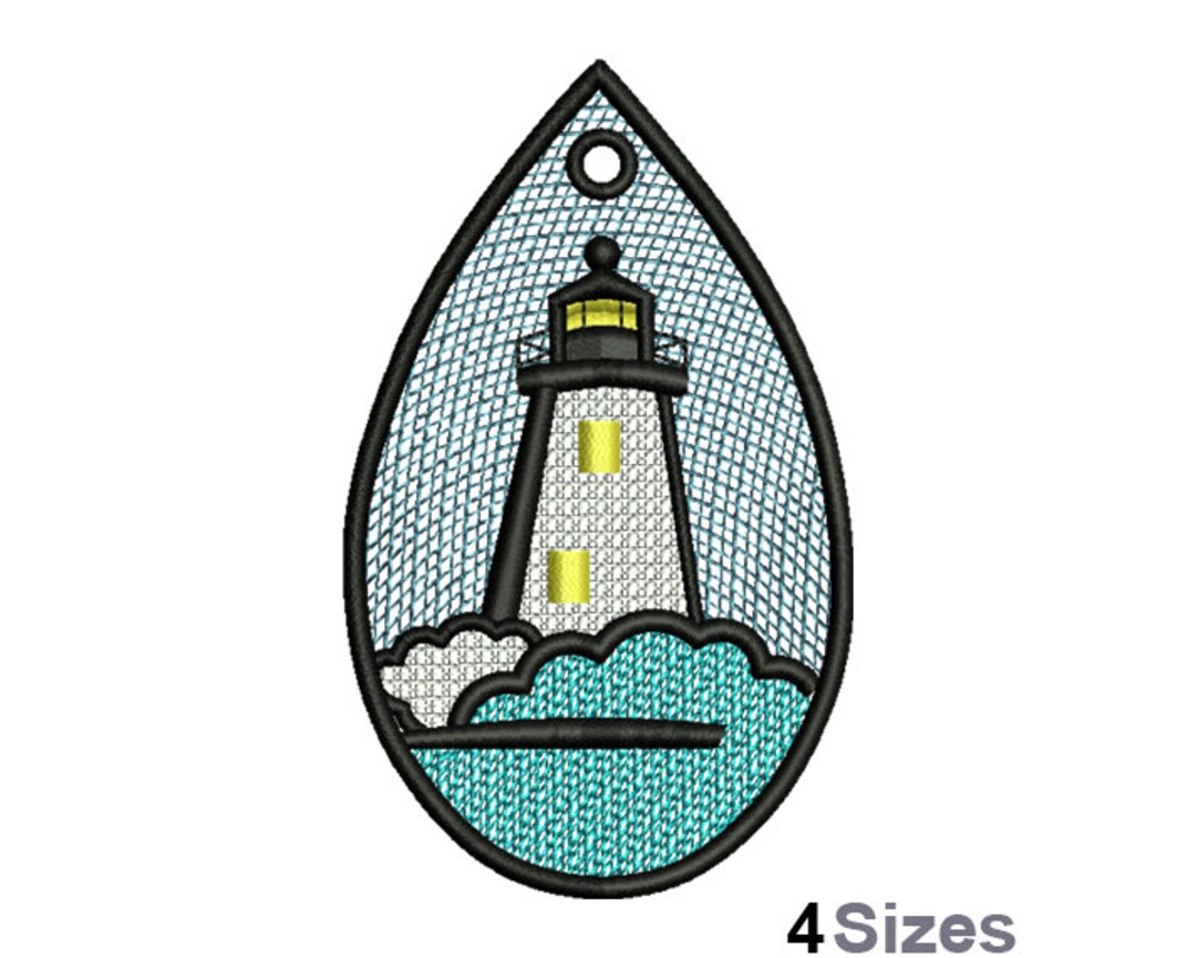 FSL Lighthouse Machine Embroidery Design - 3 Sizes, Freestanding Lace ...