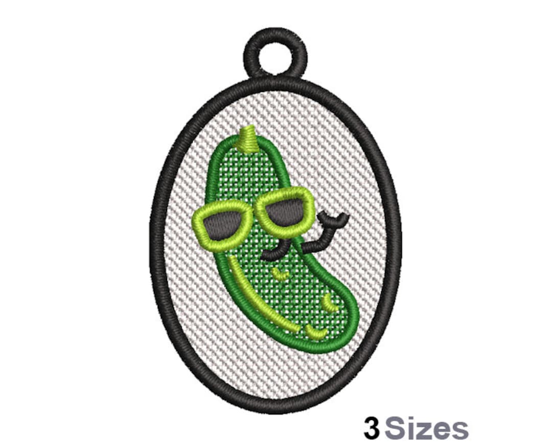 FSL Cool Pickle Machine Embroidery Design 3 Sizes - Etsy