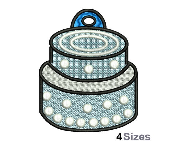 FSL Wedding Cake Machine Embroidery Design 3 Sizes | Etsy