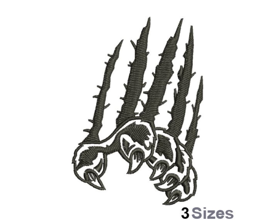 Bear Claw Marks - Machine Embroidery Design - 3 Sizes, Grizzly Claw ...