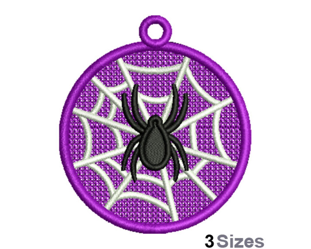 FSL Spider Machine Embroidery Design - 3 Sizes, Freestanding Lace ...