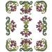 Floral Decoration - Machine Embroidery Design, Rectangle Flower Block ...