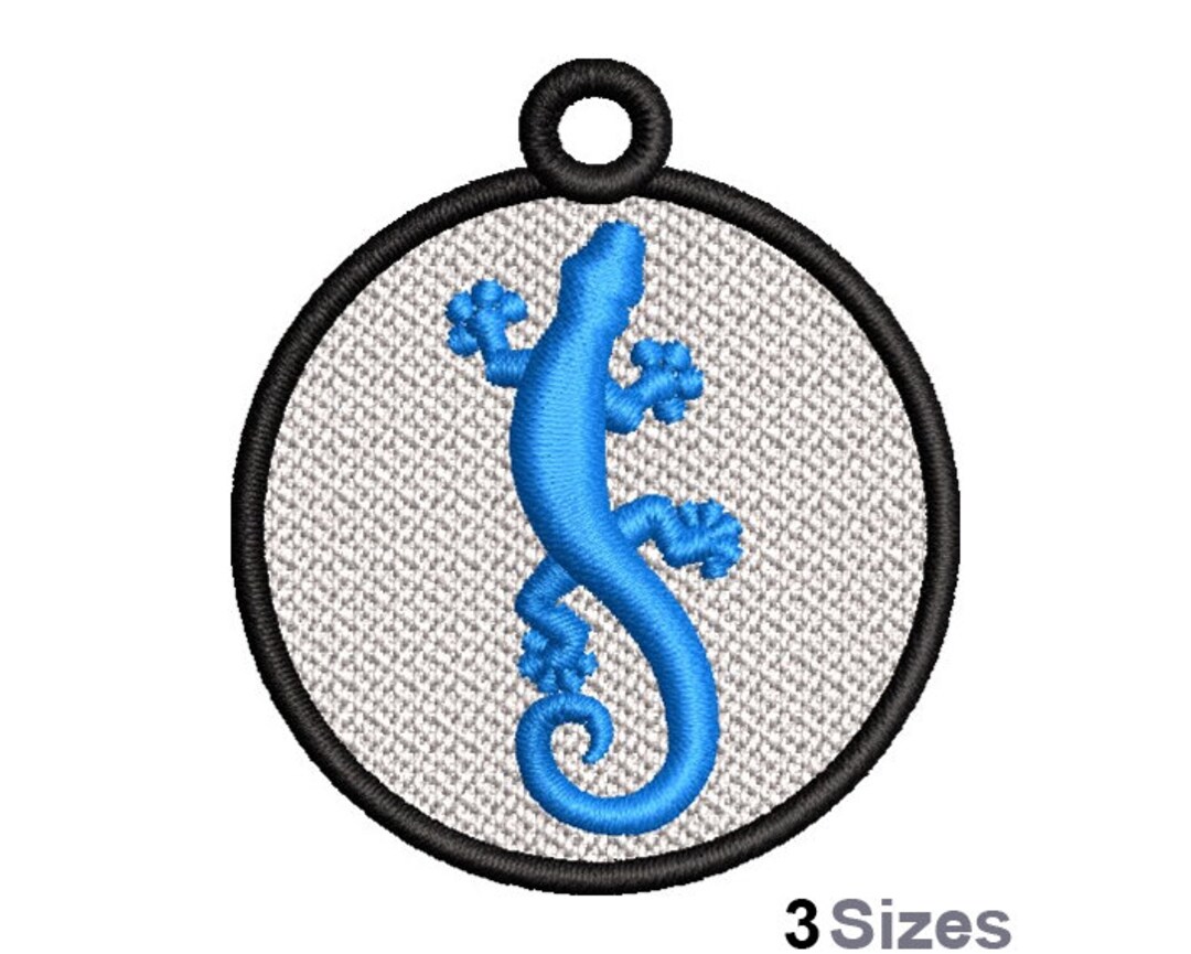 FSL Lizard - Machine Embroidery Design - 3 Sizes, Freestanding Lace ...