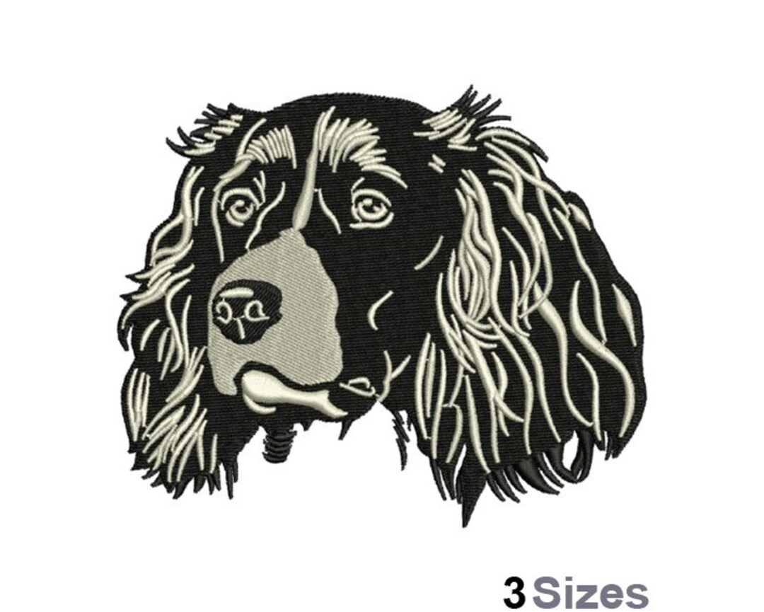 English Springer Spaniel - Machine Embroidery Design - 3 Sizes, Spaniel ...
