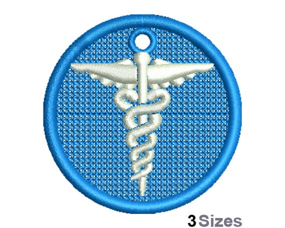FSL Caduceus Machine Embroidery Design 3 Sizes Freestanding - Etsy