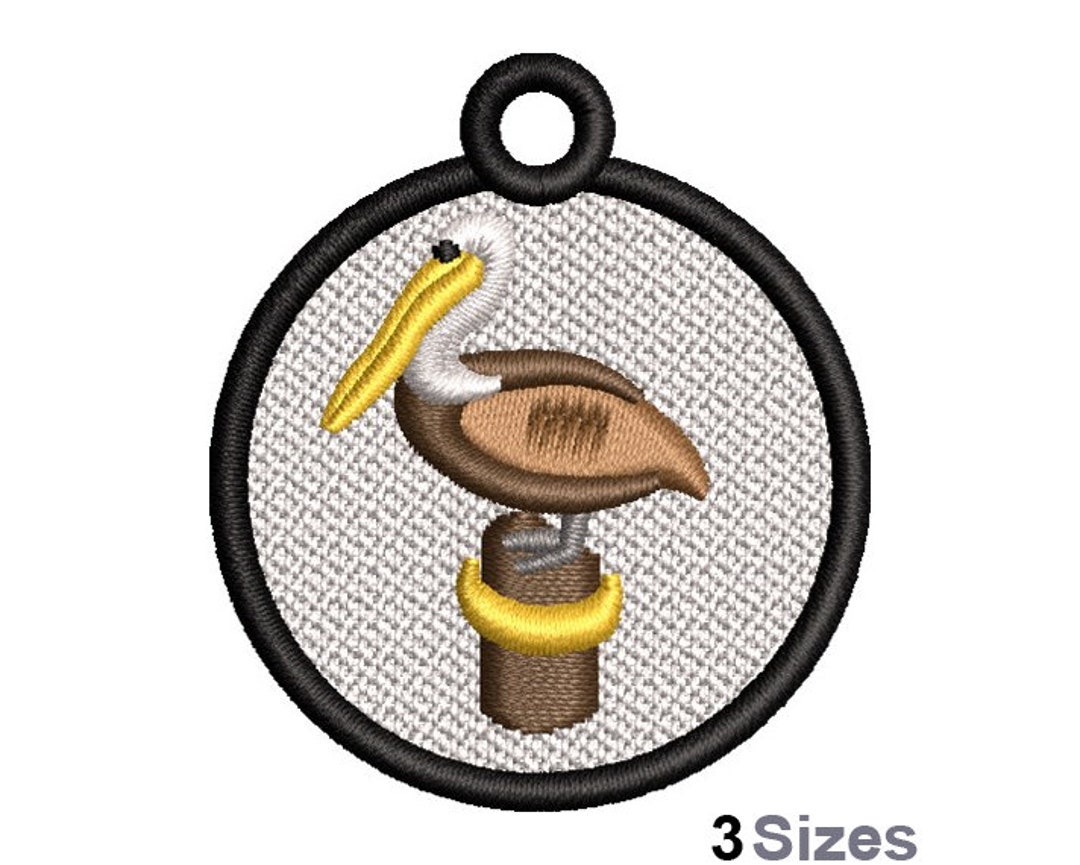 FSL Pelican on Tree Stump Machine Embroidery Design 3 Sizes ...