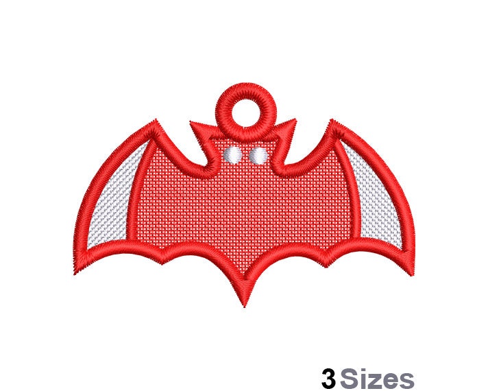 FSL Halloween Bat Machine Embroidery Design 3 Sizes | Etsy