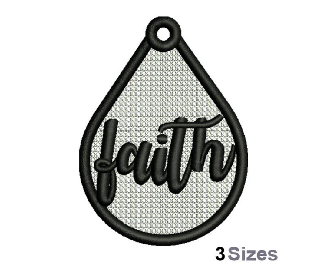 FSL Faith Machine Embroidery Design - 3 Sizes, Freestanding Lace ...