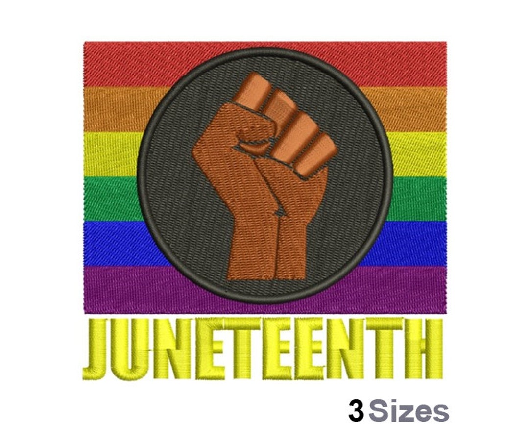 Juneteenth - Machine Embroidery Design - 3 Sizes, Jubilee Day ...