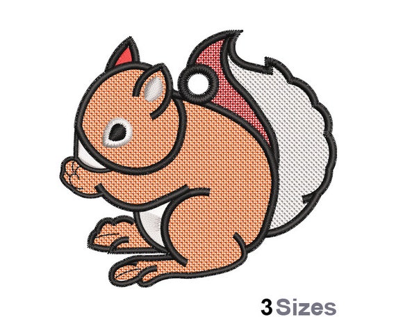 FSL Squirrel Machine Embroidery Design 3 Sizes Freestanding - Etsy